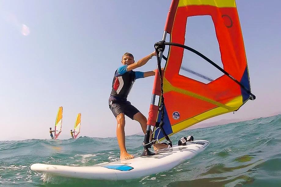 Windsurfing in Kos, Griechenland.