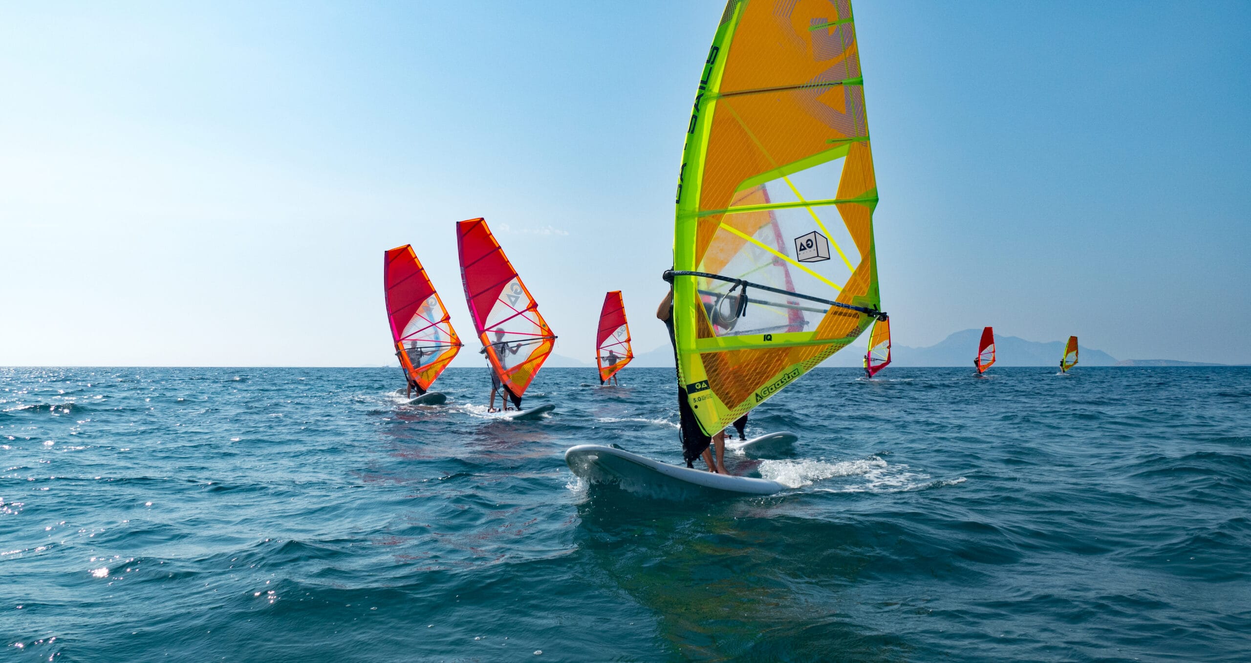 Windsurfing in Kos, Griechenland.
